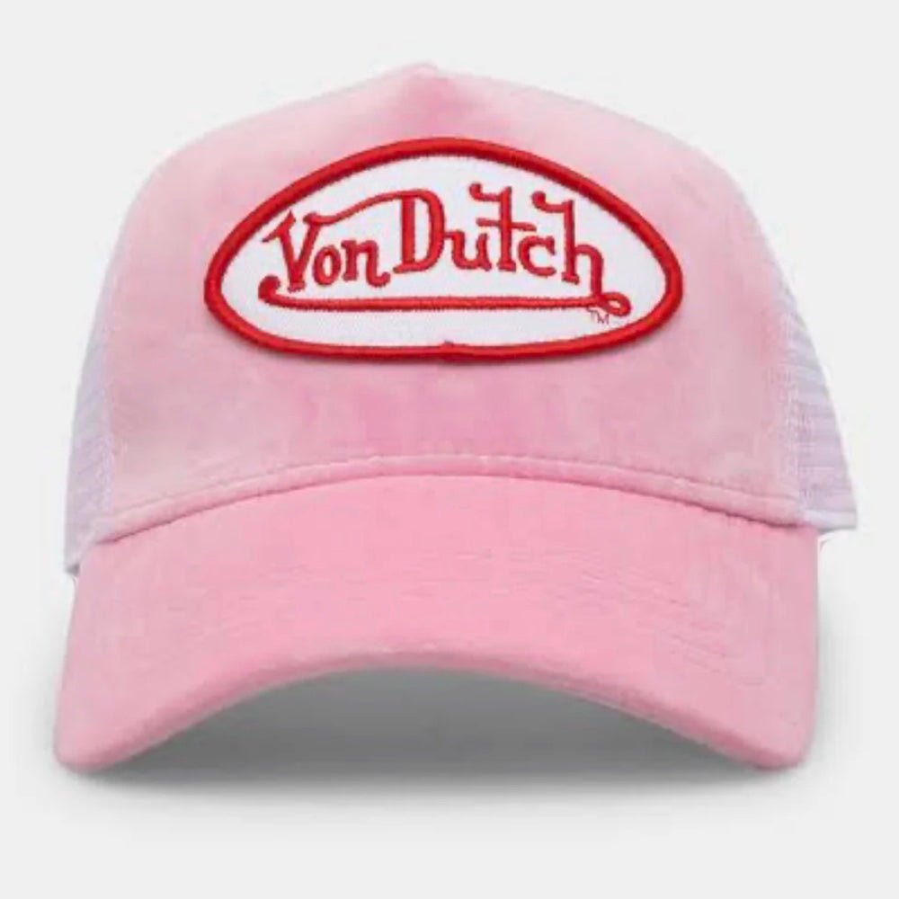 Von Dutch Pink Velvet Trucker Cap – Emporium Streetwear