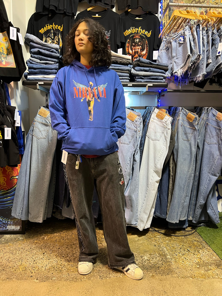 Nirvana Angelic Blue Hoodie | Emporium Streetwear